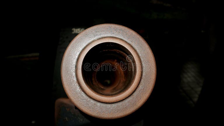 Tank Gun Muzzle. Muzzle of Big Gun Stock Photo - Image of crisis, army ...