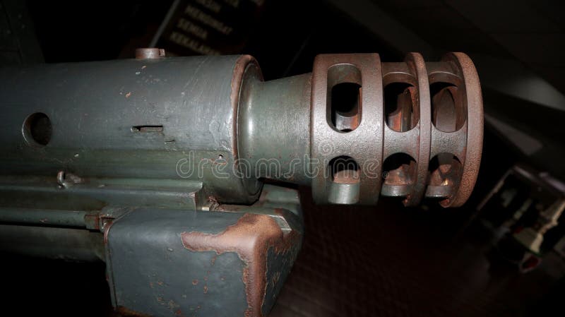Tank Gun Muzzle. Muzzle of Big Gun Stock Photo - Image of history ...
