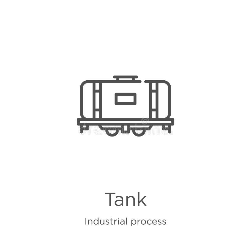 Tank Icon Vector from Industrial Process Collection. Thin Line Tank ...