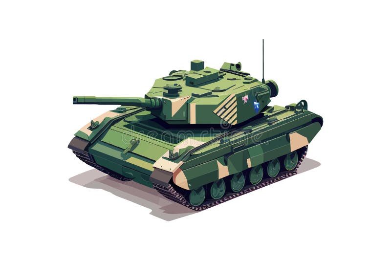 Tank. Vector illustratiion stock vector. Illustration of machine ...