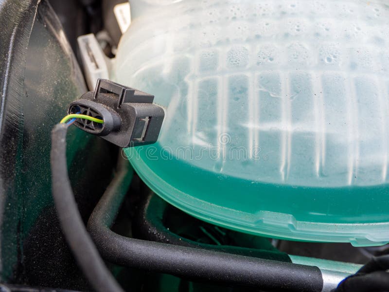 Tank of Liquid Antifreeze of the Cooling System of the Car Radiator ...