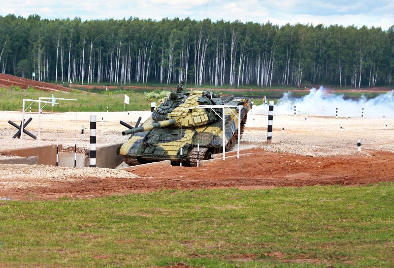 Tank on a march stock image. Image of terrain, fighting - 42039293