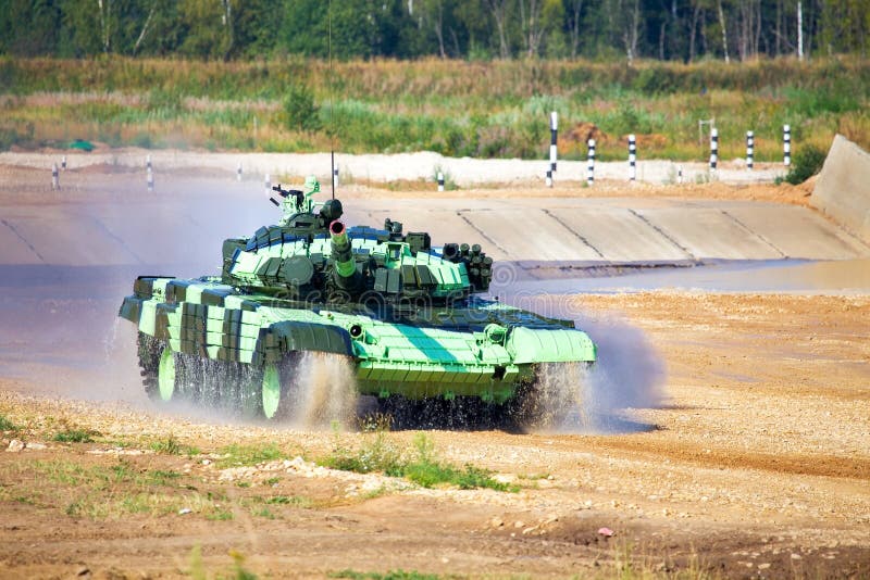 Tank on a march stock image. Image of defense, star, crew - 43548385