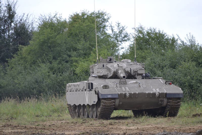 Tank Merkava stock photo. Image of merkava, field, barrel - 46607562