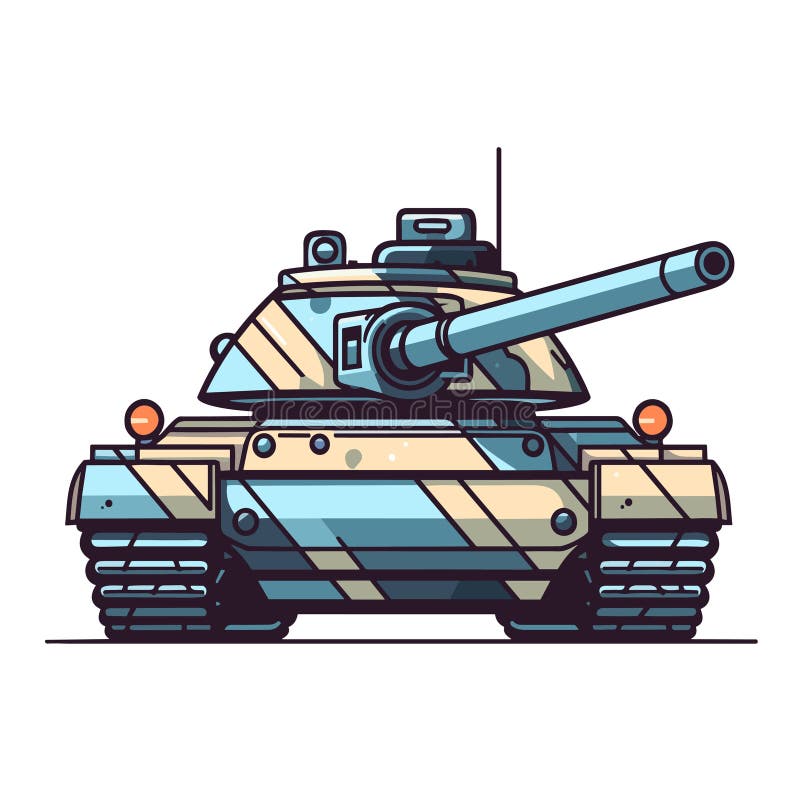 Tank Military Toy Minimalist Element Toy Stock Vector - Illustration of ...