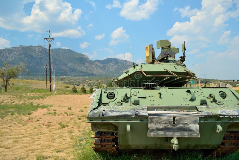 Tank in the Mountains stock image. Image of carson, united - 26215427