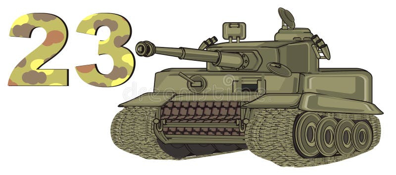 Tank and numbers stock illustration. Illustration of shooting - 109166007