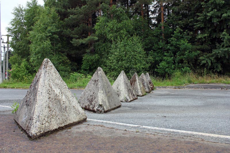 Tank obstacle stock photo. Image of concrete, german - 20381534