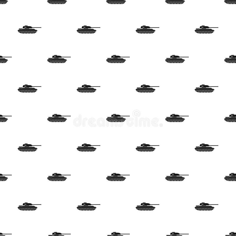 Tank pattern, simple style stock vector. Illustration of battle - 80628548