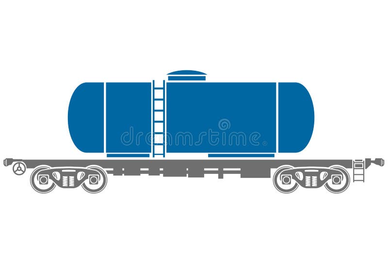 Tank Railway Freight Car - Vector Illustration Stock Vector ...