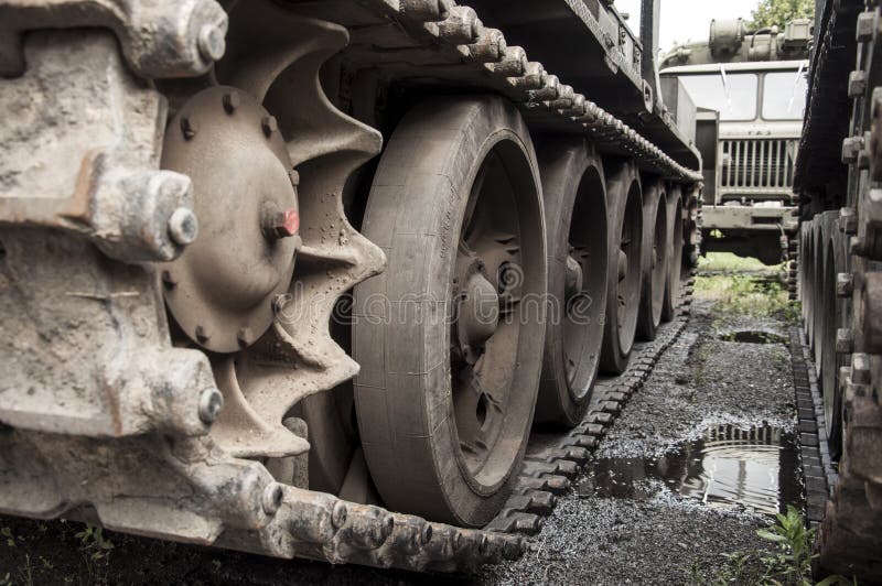 Tank s wheels stock photo. Image of camouflage, armour - 32928740