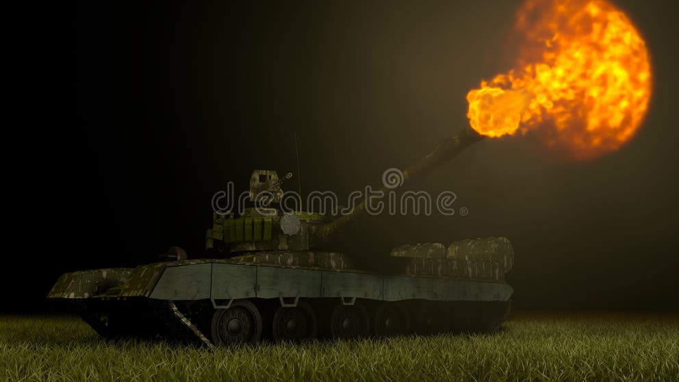 Tank shot stock illustration. Illustration of battle - 68182252