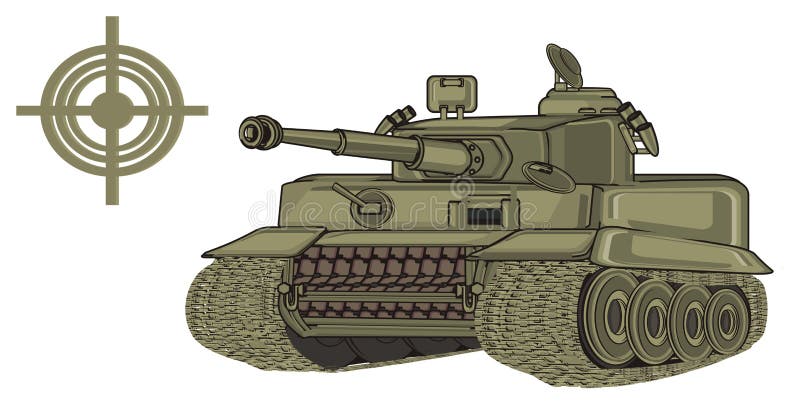 Tank and sight stock illustration. Illustration of sight - 109165978