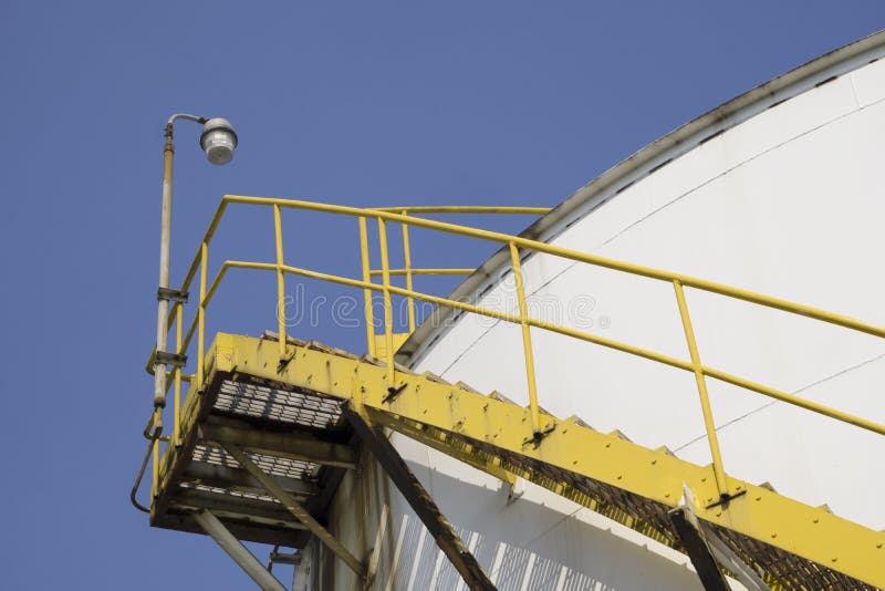 Tank stair stock image. Image of round, silo, factory - 66800149