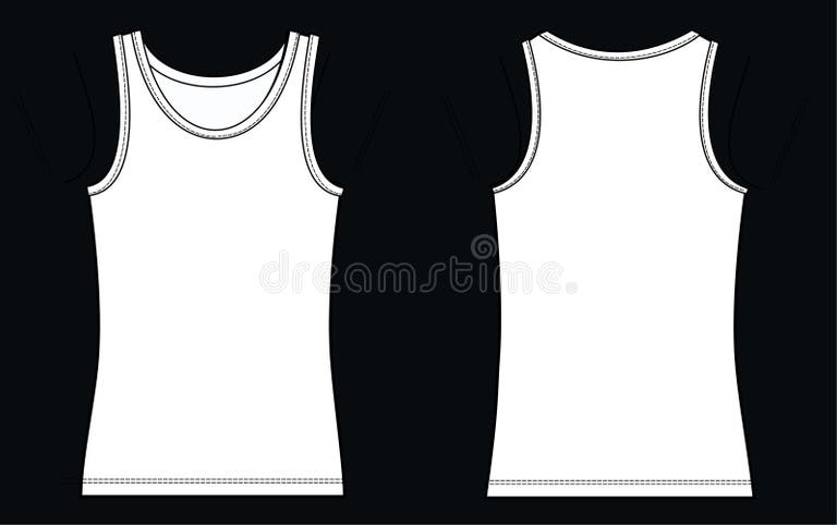 Tank top stock vector. Illustration of garment, line - 16941096