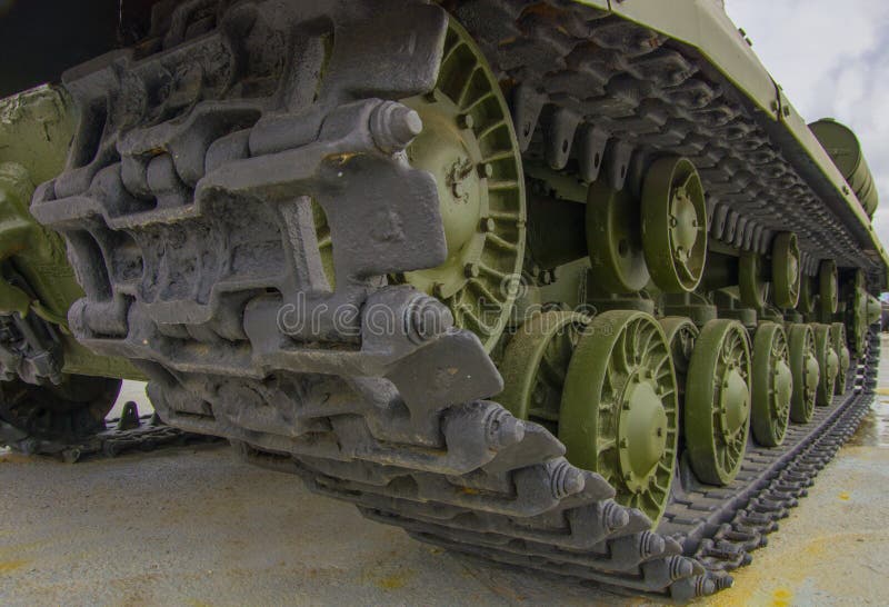 Tank track close up stock photo. Image of rubber, track - 12147970