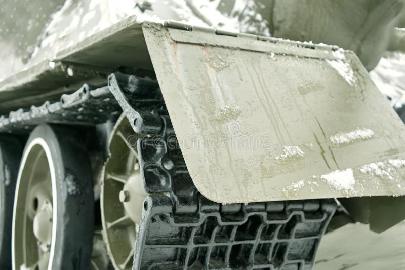 Tank Tracks Closeup stock image. Image of horizontal - 67139821