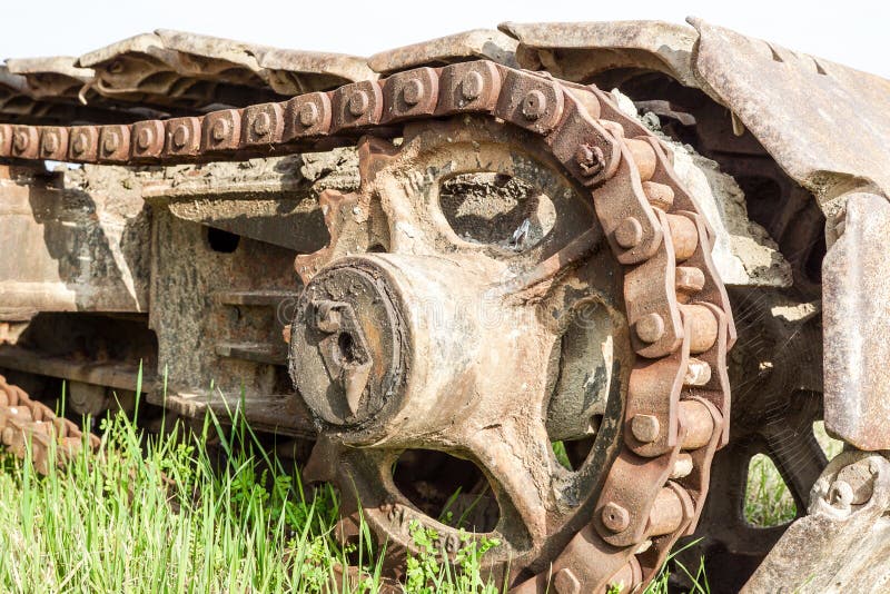 Tank Tracks . Old Bulldoze Tracks Stock Photo - Image of dirt, wheel ...