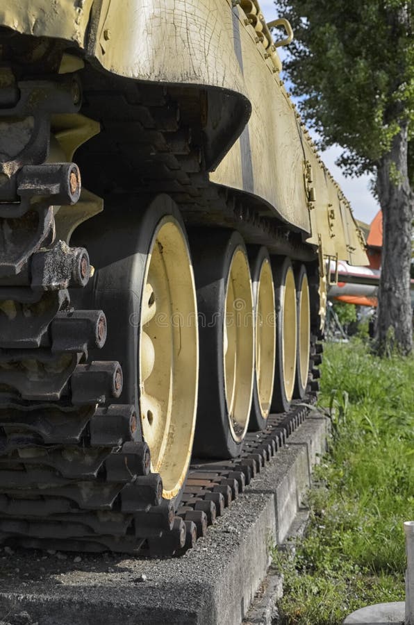 The Tank Tracks of the T-55 Stock Image - Image of armed, weapon: 73583549
