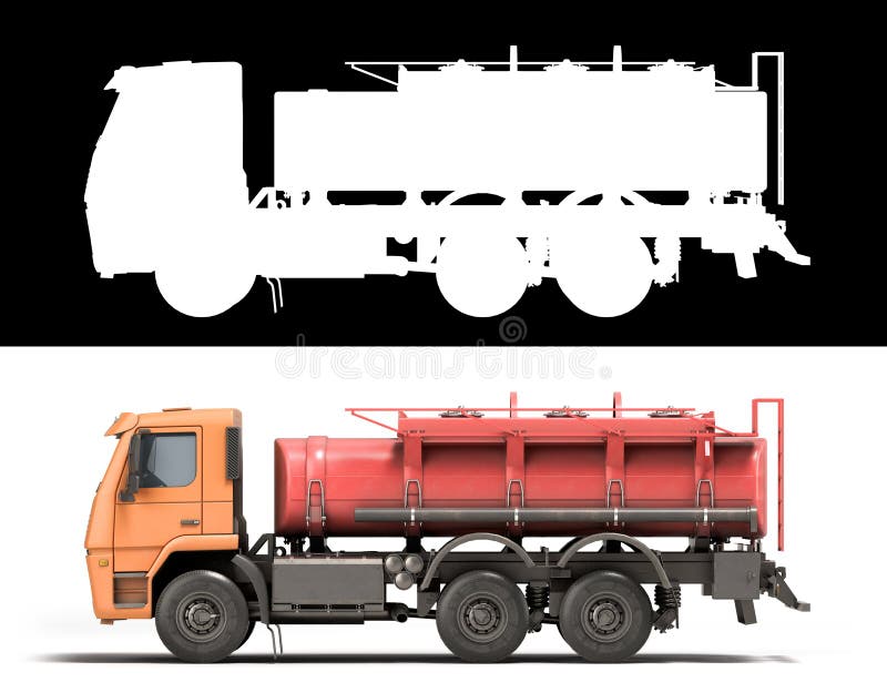 Trailer Side View Tanker Stock Illustrations – 379 Trailer Side View ...