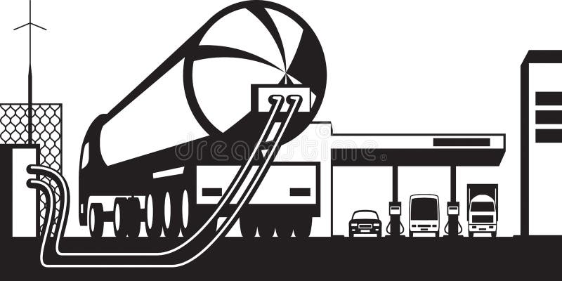 Gas Truck Logistic Stock Illustrations – 702 Gas Truck Logistic Stock ...