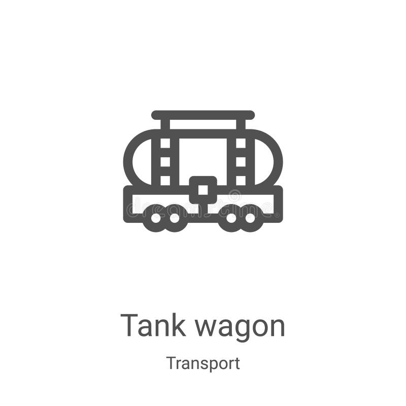 Tank Wagon Icon Vector from Transport Collection. Thin Line Tank Wagon ...