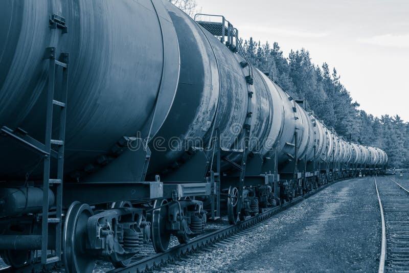 Tank wagons with oil stock photo. Image of energy, dramatic - 93289558