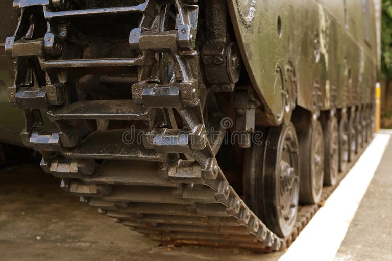 Tank-wheel stock image. Image of path, armored, close - 23728023