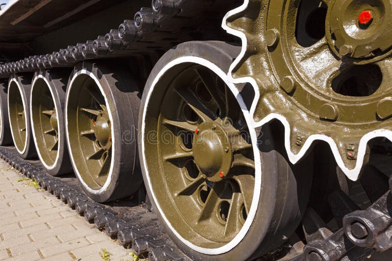 Tank wheels stock image. Image of armored, chain, belarus - 54777583