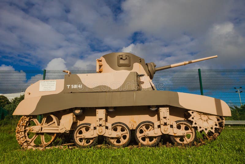 Tank World War Stuart M4A1 editorial stock photo. Image of detail ...