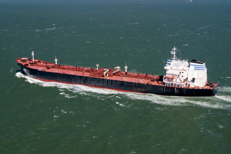 Huge red oil tanker stock image. Image of dock, ship, industry - 3355325