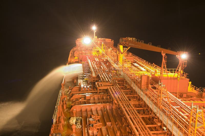 Tanker Crude Oil Carrier Ship Stock Image - Image of commercial, crude ...