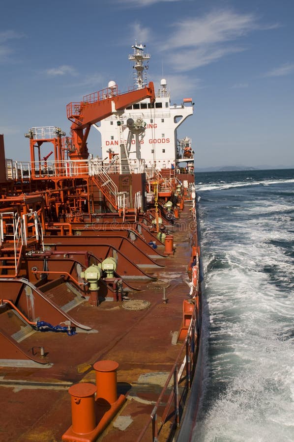 Tanker Crude Oil Carrier Ship Stock Photo - Image of clean, flag: 11528916