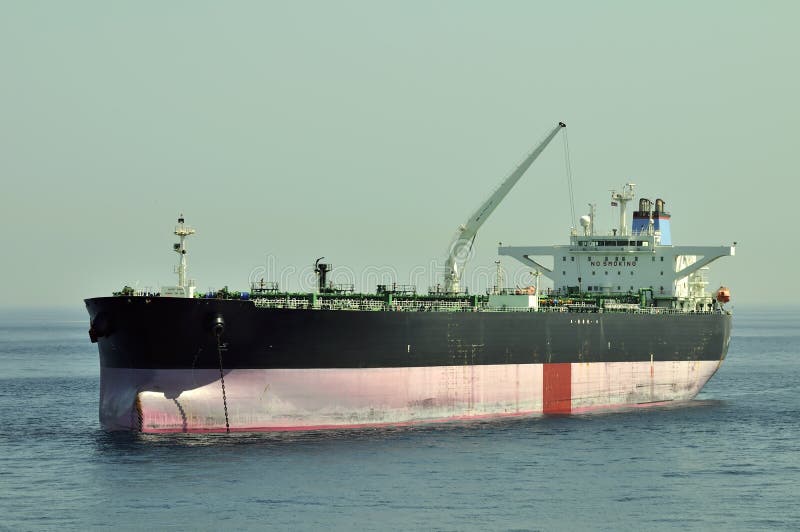 Tanker Crude Oil Carrier Ship Stock Photo - Image of butane, control ...