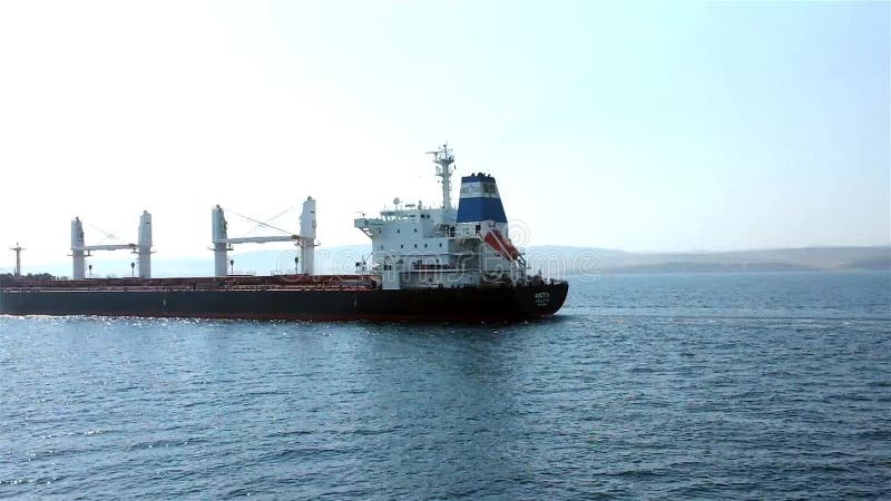 Tanker floating on sea stock footage. Video of scenery - 59272064