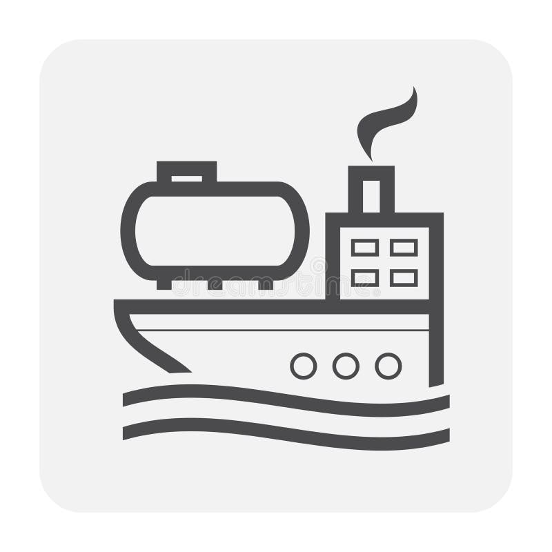 Tanker icon black stock vector. Illustration of tanker - 174617819