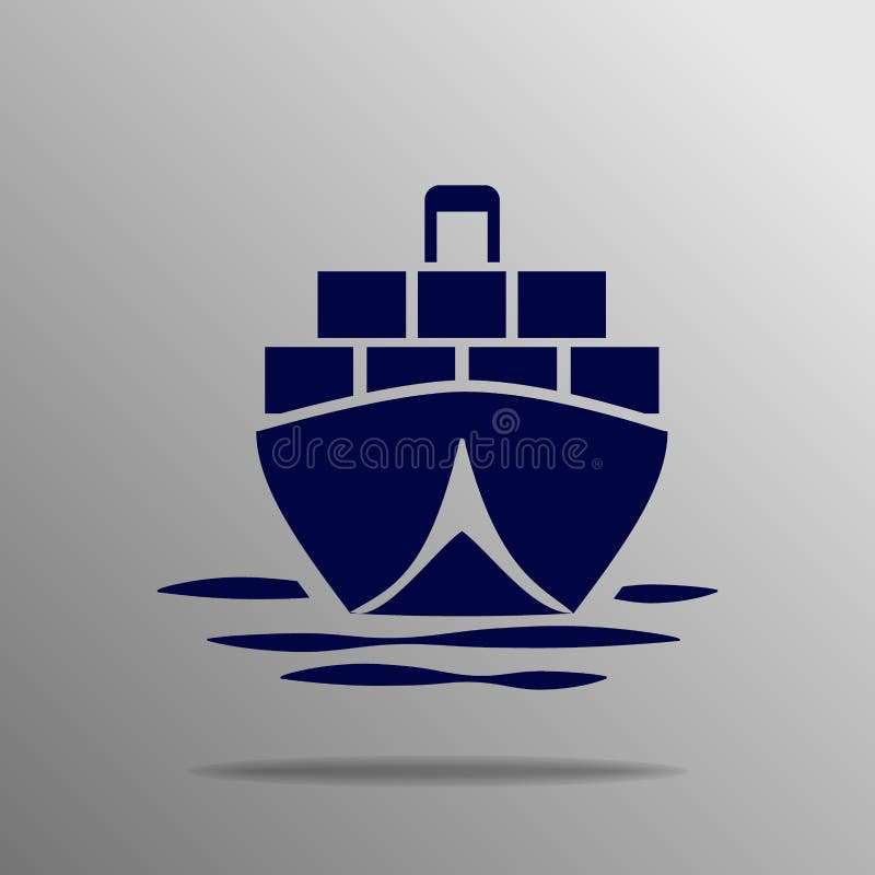 Oil Tanker Icon stock vector. Illustration of nautical - 104317000