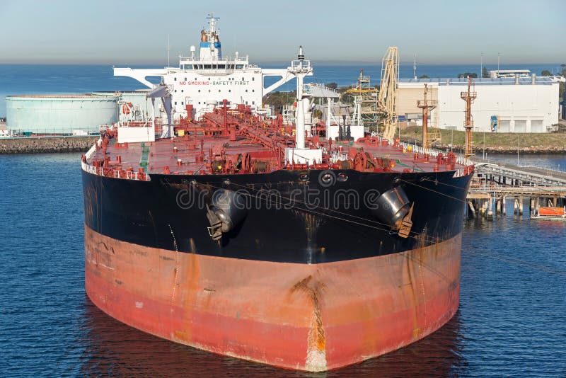 Tanker Berth at Buoys in the Rotterdam Port Editorial Photo - Image of ...