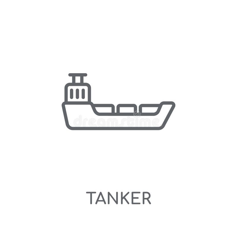 Oil Tanker Ship Icon. Trendy Oil Tanker Ship Logo Concept on White ...