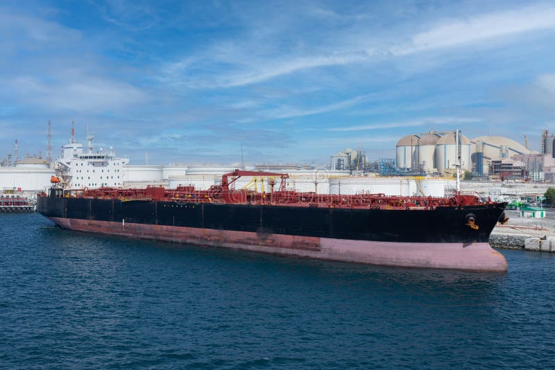 Tanker stock image. Image of construction, city, production - 264774609