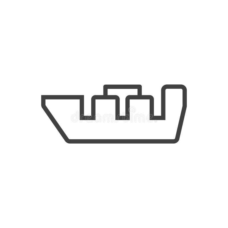Tanker Ship - Oil Ship Icon Stock Vector - Illustration of icon ...