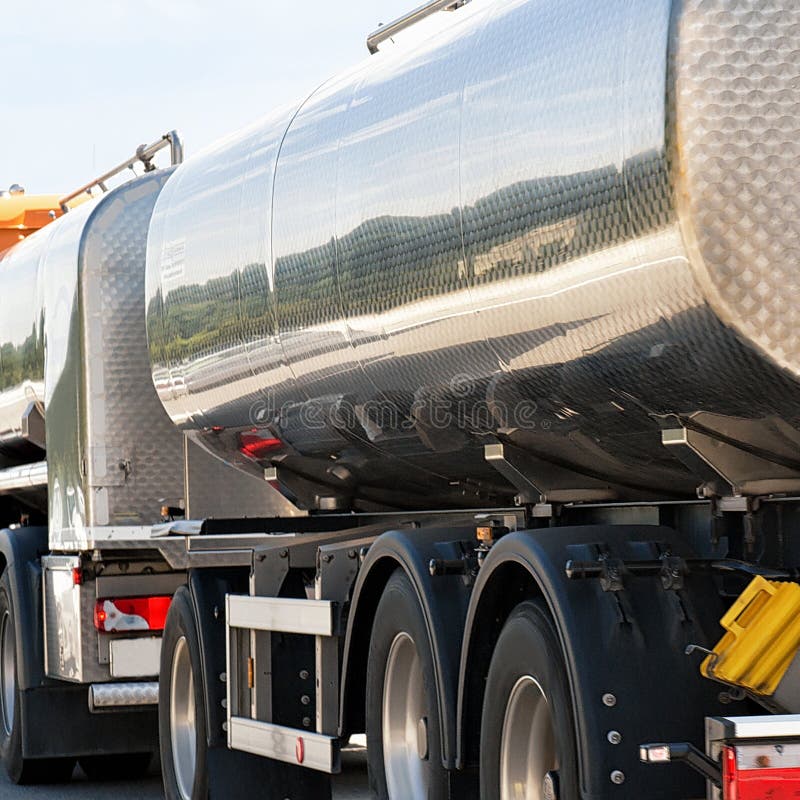 Tanker Storage Vessel on Road of Switzerland Stock Image - Image of ...
