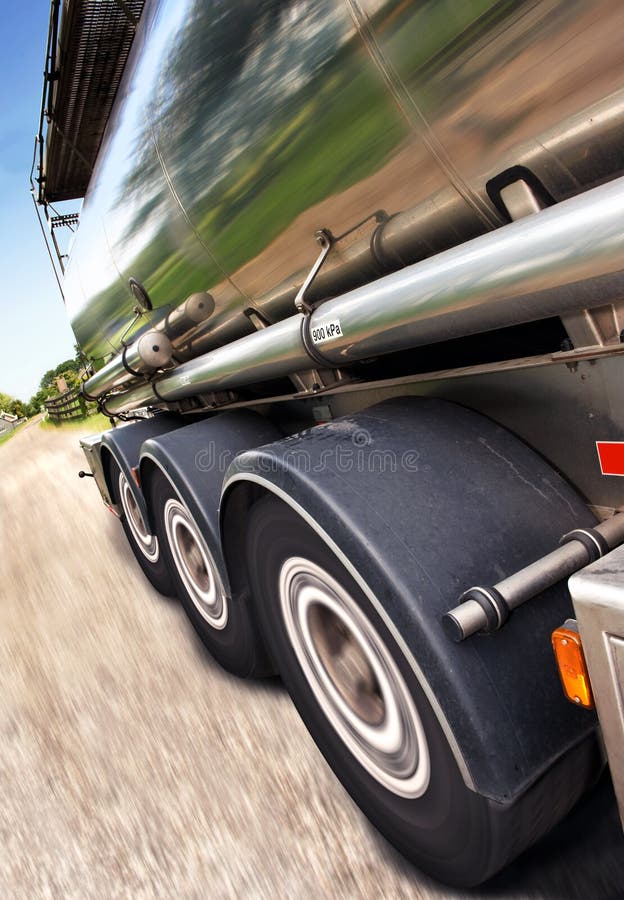 Tanker Trailer stock image. Image of shiny, chrome, tank - 11366507
