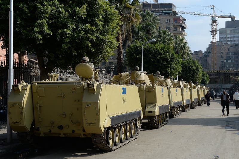 Tanks in Cairo,Egypt editorial stock image. Image of revolution - 37006679
