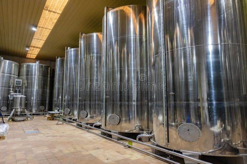 Extra Virgin Olive Oil Factory by Cold Centrifugal Extraction Stock ...