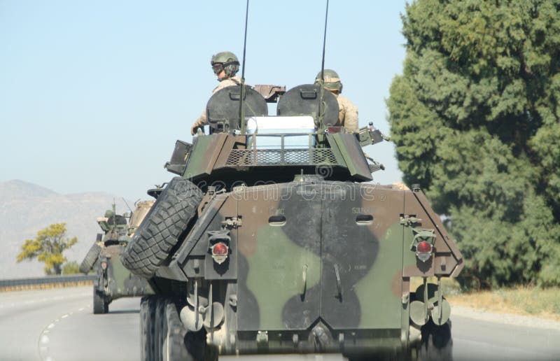 Tanks on Highway editorial photo. Image of military, highway - 42312846