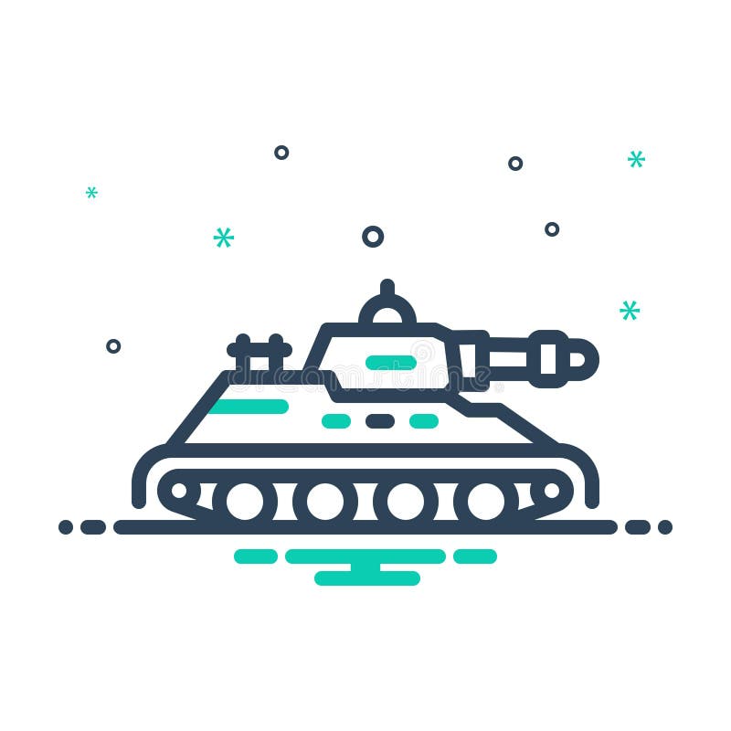 Mix Icon for Tanks, Army and Panzer Stock Illustration - Illustration ...