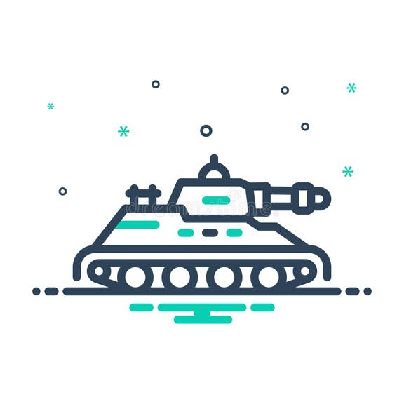 Mix Icon for Tanks, Army and Panzer Stock Vector - Illustration of ...