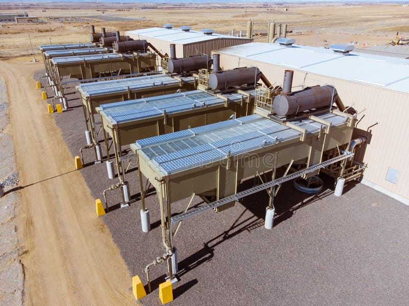 Natural Gas Processing Tanks Stock Image - Image of energy, industrial ...