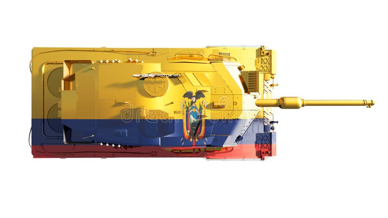 Tanks painted with flag stock illustration. Illustration of defense ...